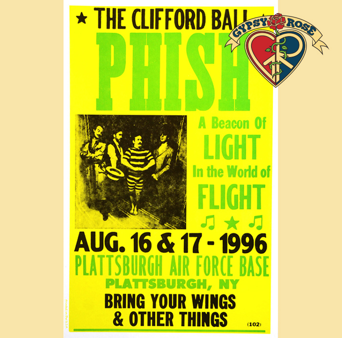 PHISH "THE CLIFFORD BALL" NY 1996 CONCERT POSTER: Gypsy Rose
